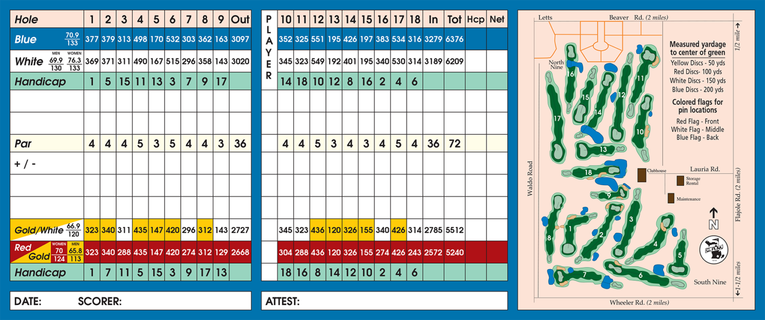 Course Information – Sandy Ridge Golf Course – Midland, MI